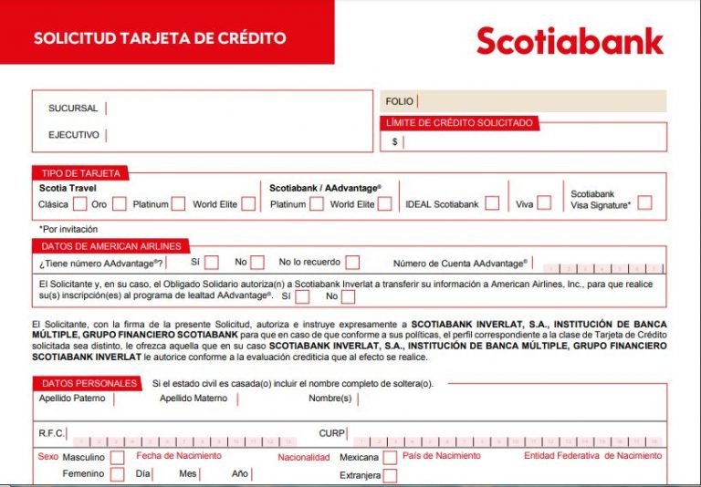 Tarjeta Scotiabank